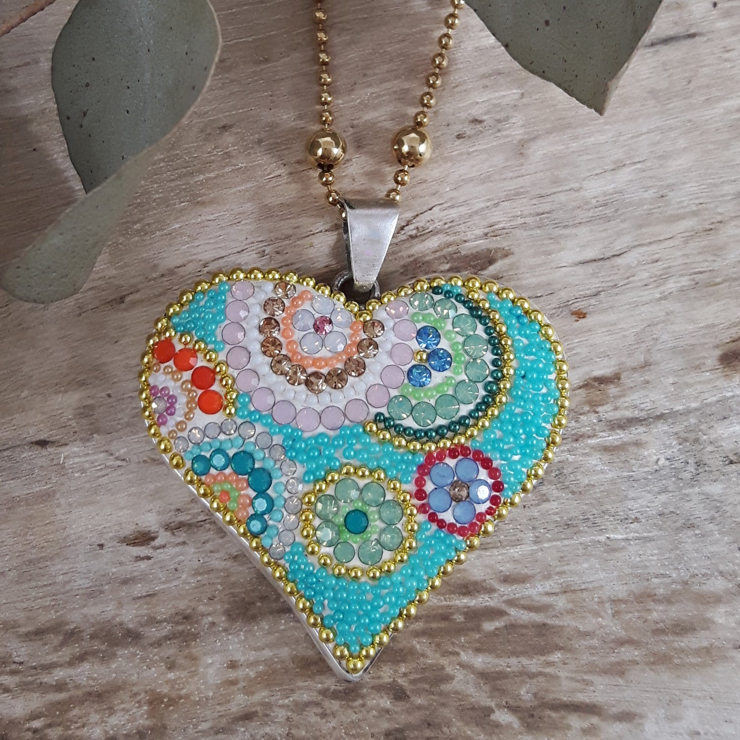 Allegra Heart Bloom Turquoise Pendant