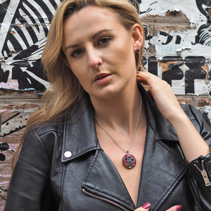 Allegra Catrina Ruby Disc Pendant — Palenque Jewellery