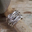 Lattice Wide Ring | Handcrafted Sterling Silver | Palenque Jewellery