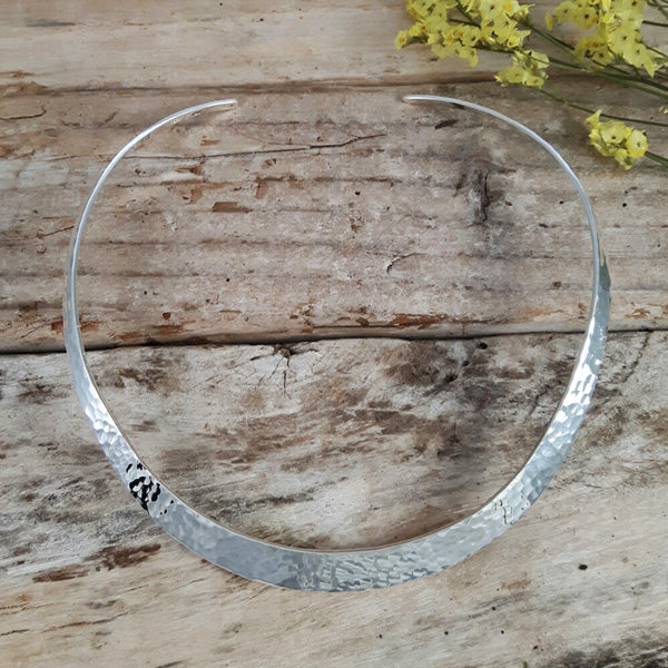 Contemporary Ladies Classic Sterling Silver Choker Jewellery