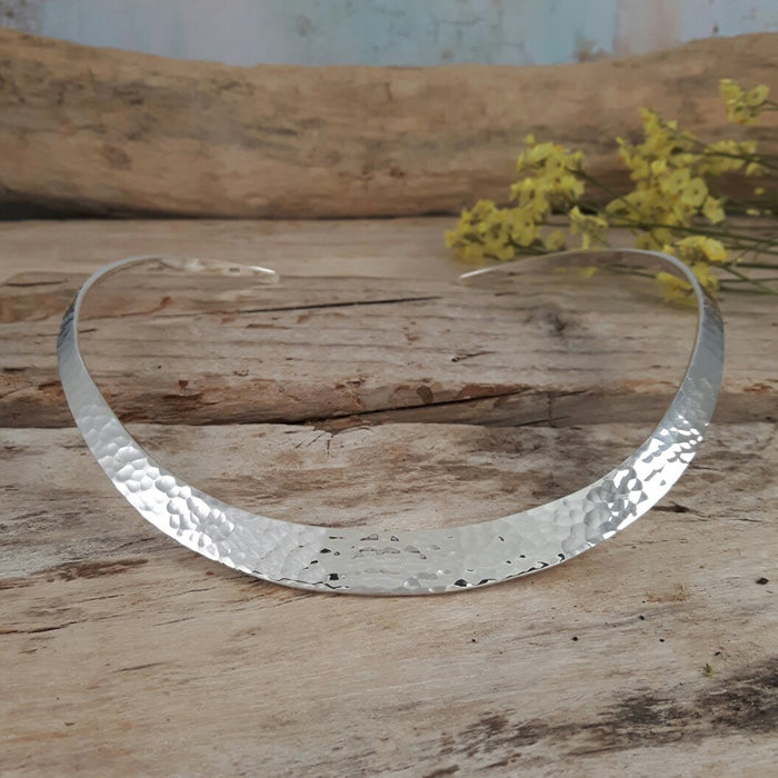 Contemporary Ladies Classic Sterling Silver Choker Jewellery