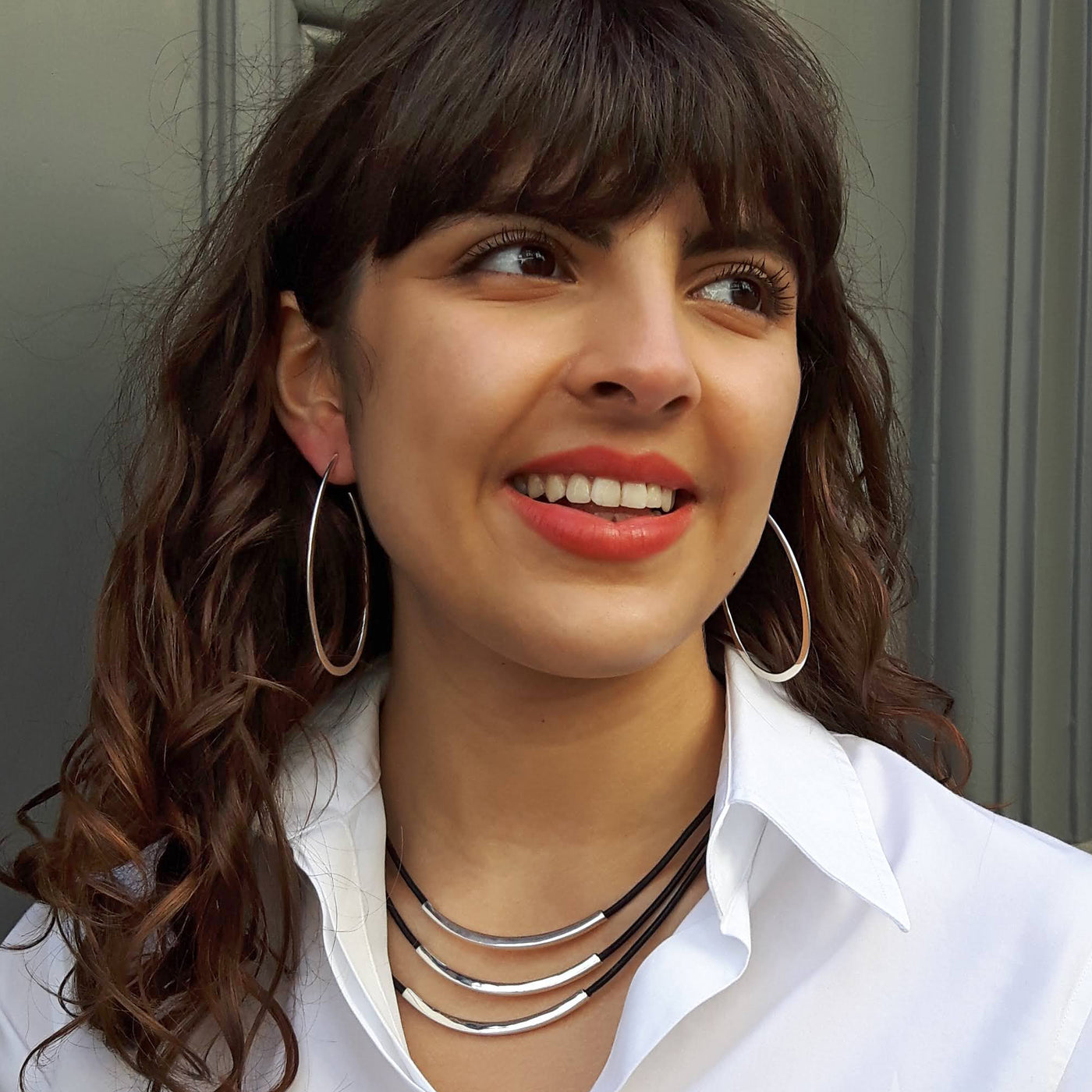 Toro Oval 6cm Hoop Earrings — Palenque Jewellery